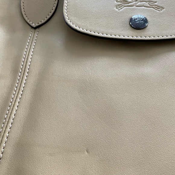 Longchamp | Bags | Longchamp Medium Le Pliage Cuir Top Handle Bag ...